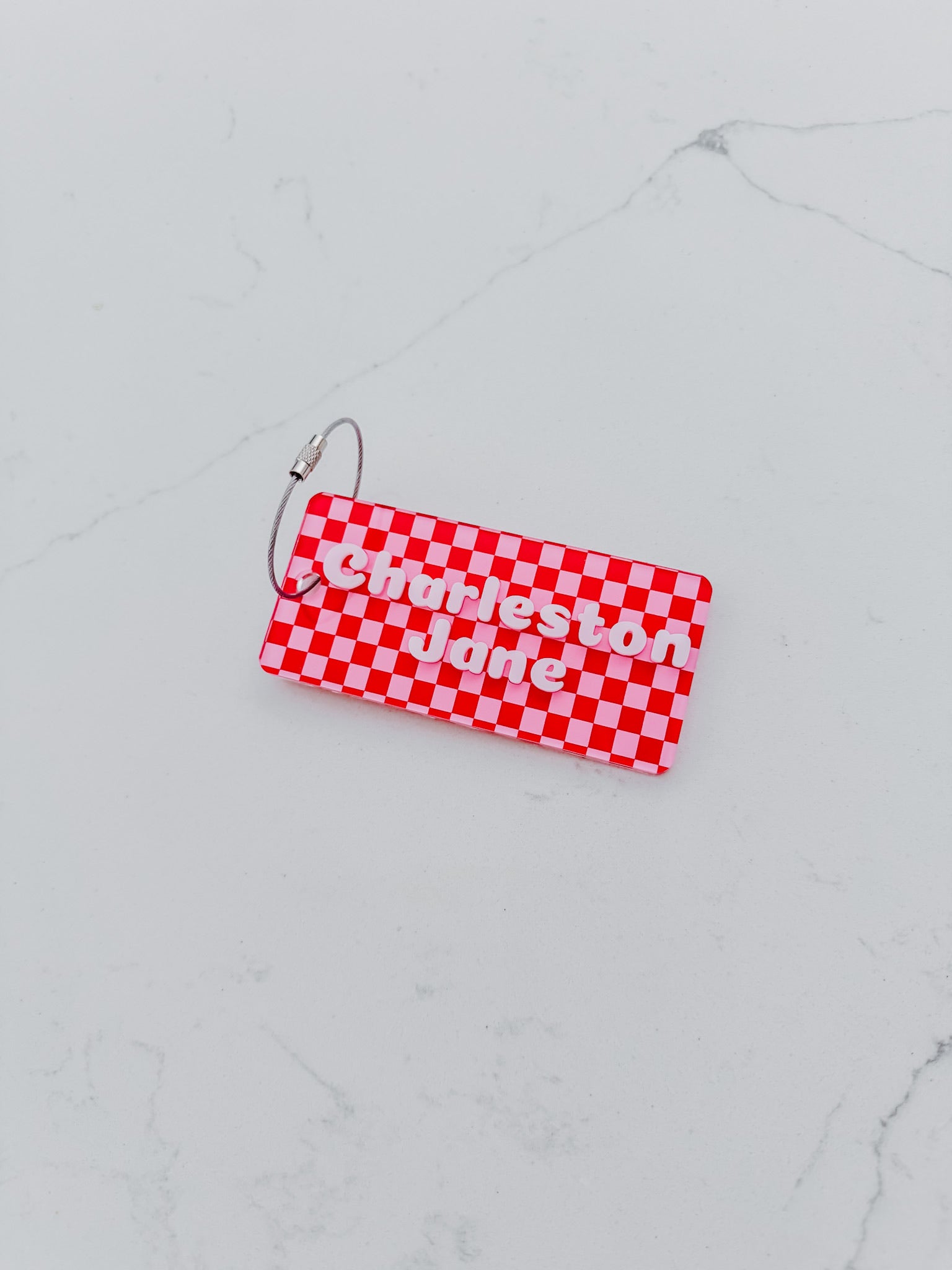 Custom Checkered - Name Tag – That’s Sew Stitch